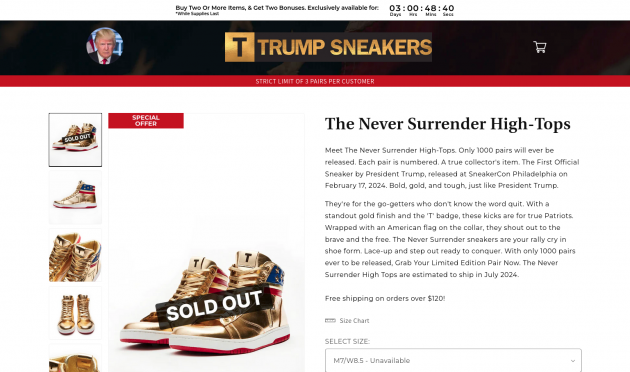 Какие кроссовки выпустил Дональд Трамп 18 февраля 2024 года -- 18 ...